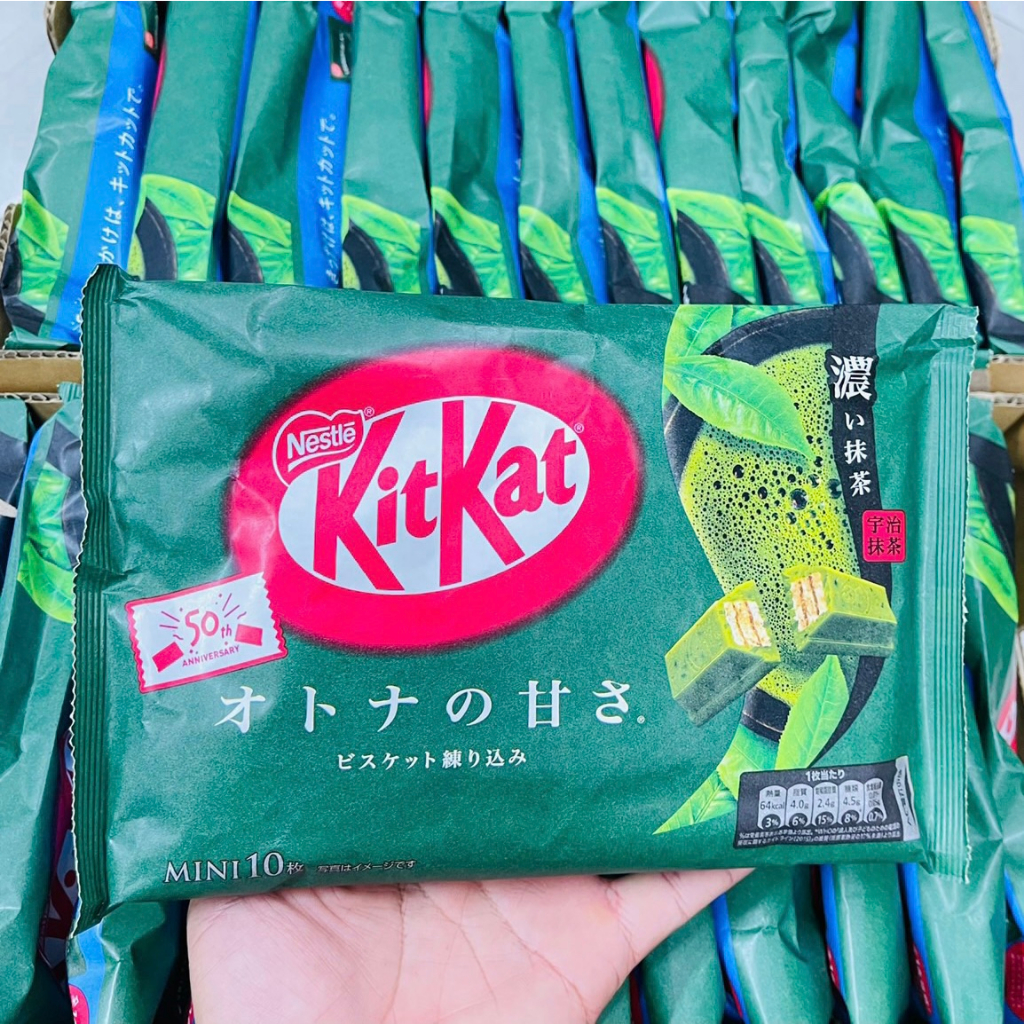 Bánh KITKAT Matcha Strong Greentea Chocolate 10 Thanh | Shopee Việt Nam
