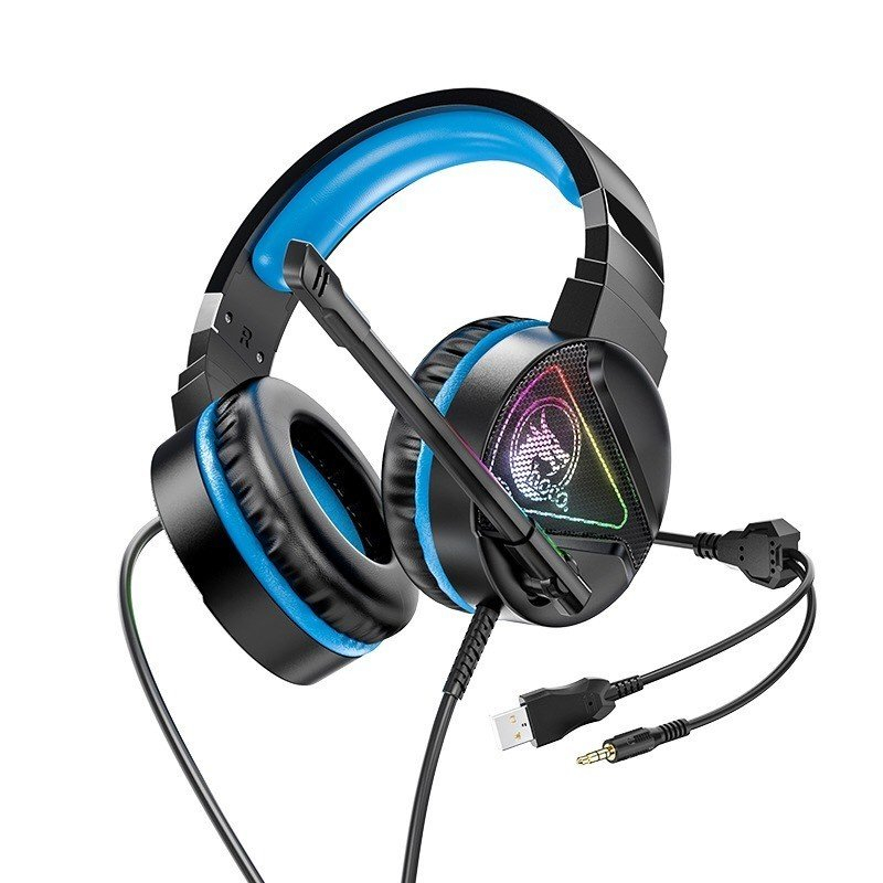 Tai Nghe Gaming có mic Hoco W104 và led RGB tích hợp mic và phone trên ...