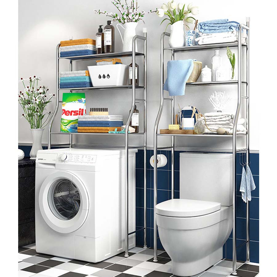 Kệ Toilet INOX Để Sau Nhà Vệ Sinh , Nhà Tắm tiện dụng-KNVS01 | Shopee ...