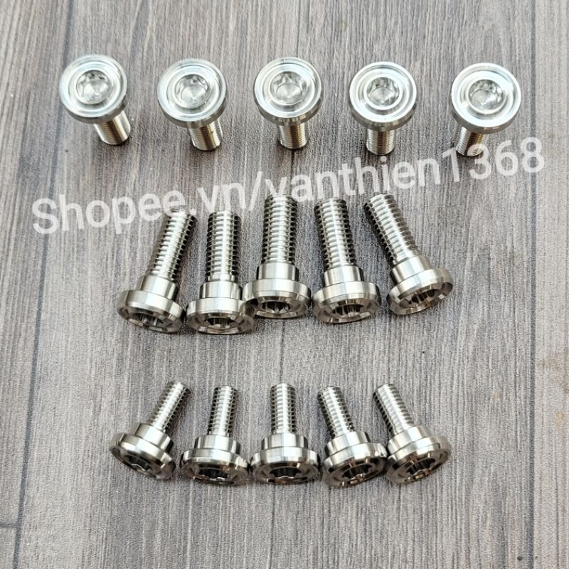 Ốc Inox 304 6li 8li Có Gờ CNC Nguyên Khối Gắn Dĩa Lốc Máy Honda ...