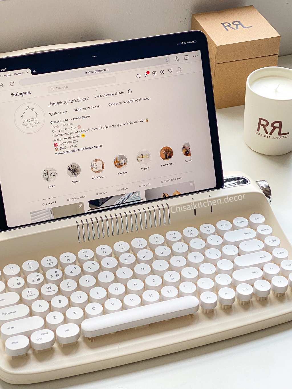 Bàn phím retro Hàn Quốc Actto B303, bàn phím đánh chữ kết nối bluetooth ...
