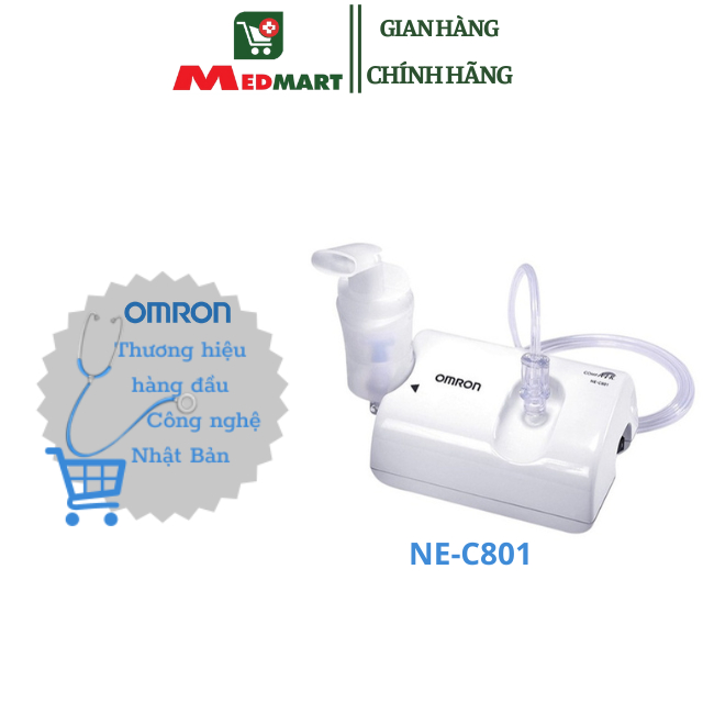 Máy Xông Khí Dung Xông Mũi Họng OMRON NE C801 Nhật Bản - MEMART ...