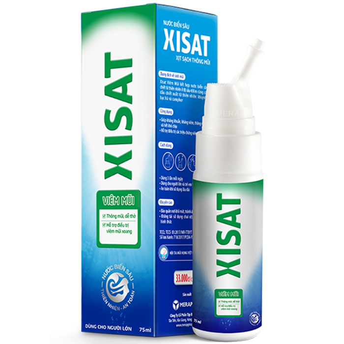 Dung dịch xịt mũi XISAT viêm mũi - Nước biển sâu sạch thông mũi Xisat ...