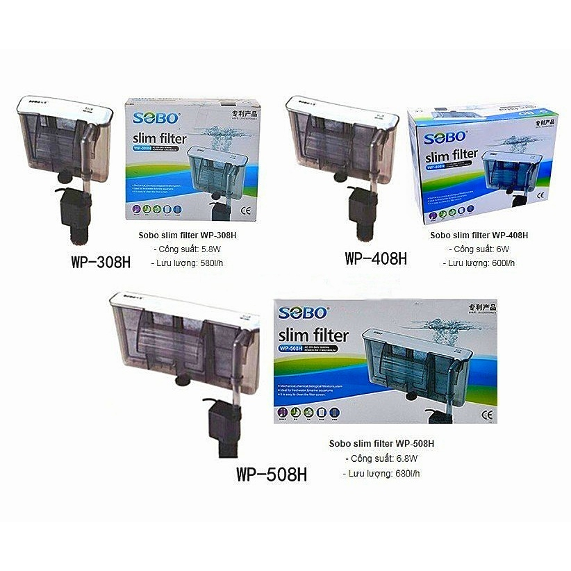 Lọc Thác SOBO WP-308H/ 408H/ 508H Cho Bể Cá Cảnh | Shopee Việt Nam
