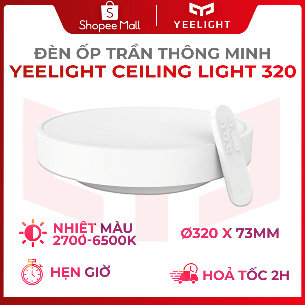 Đèn trần thông minh Yeelight LED Ceiling Light 320 phiên bản Quốc Tế ...