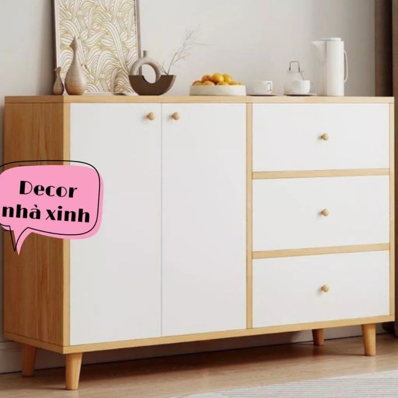 TỦ GỖ ĐỰNG ĐỒ 5 CỬA TRẮNG (Giá 370k - IB đặt hàng) | Shopee Việt Nam