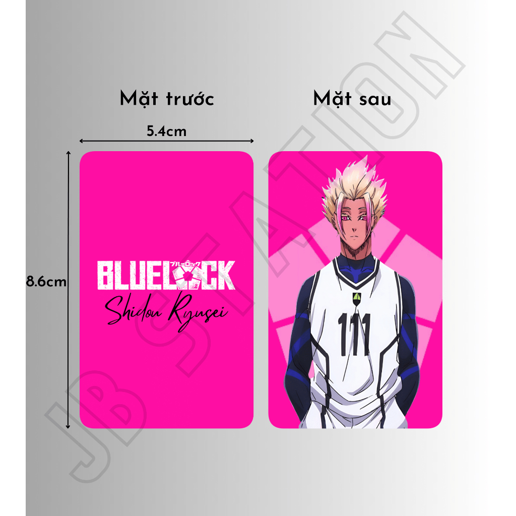[BLUE LOCK Shidou Ryusei- Photocard NHỰA] Card Bo Góc nhân vật Shidou ...