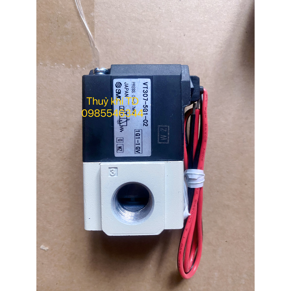 Van điện từ 3/2 Ren 13mm Hãng SMC VT307 SNS VT307-5G1-02 VT307-4G1-02 ...