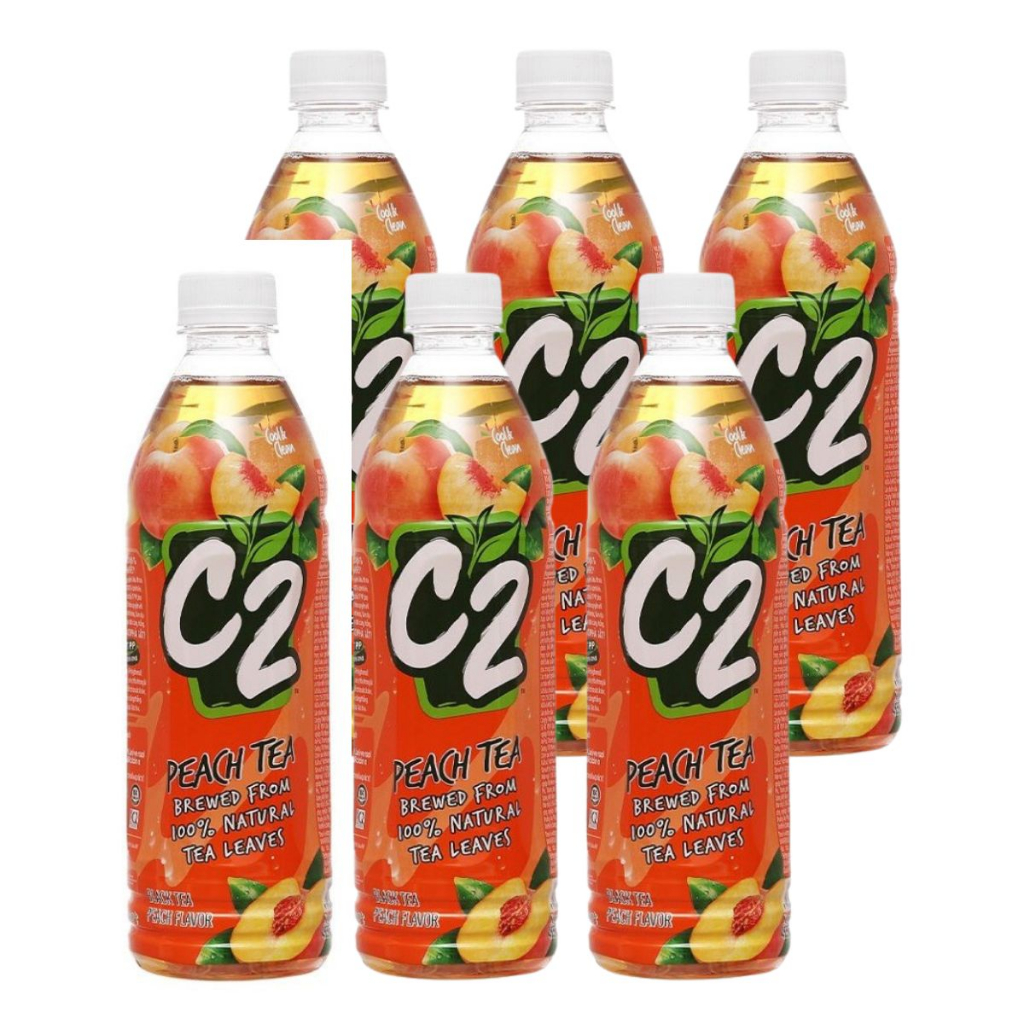 Lốc 6 Chai Hồng Trà Đào C2 Chai 455ml | Shopee Việt Nam