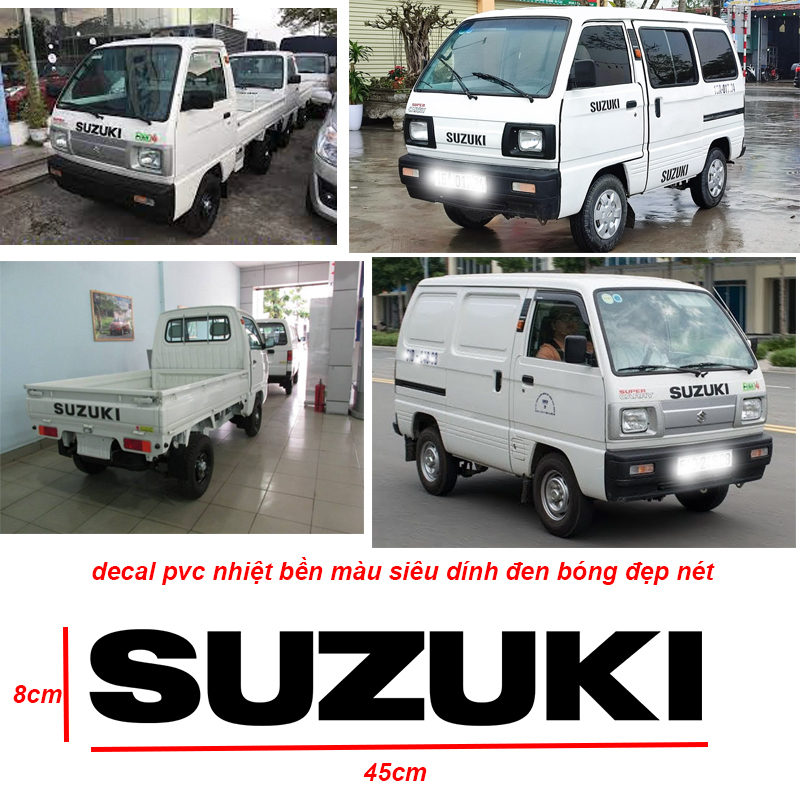 Tem Decal Nhiệt SUZUKI dán xe tải suzuki carry, carry 7 chỗ, carry van ...