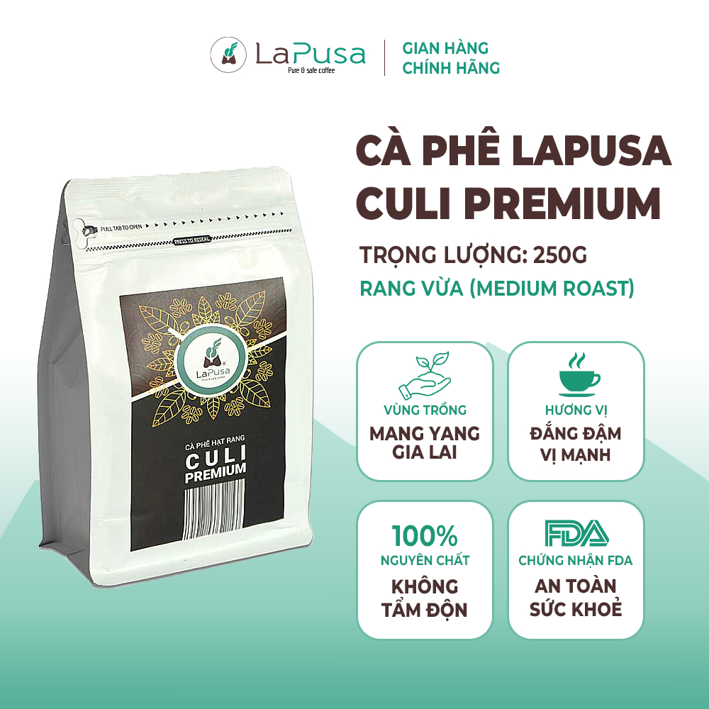 Cà Phê Hạt Rang LaPusa Culi Premium 250gr | Shopee Việt Nam