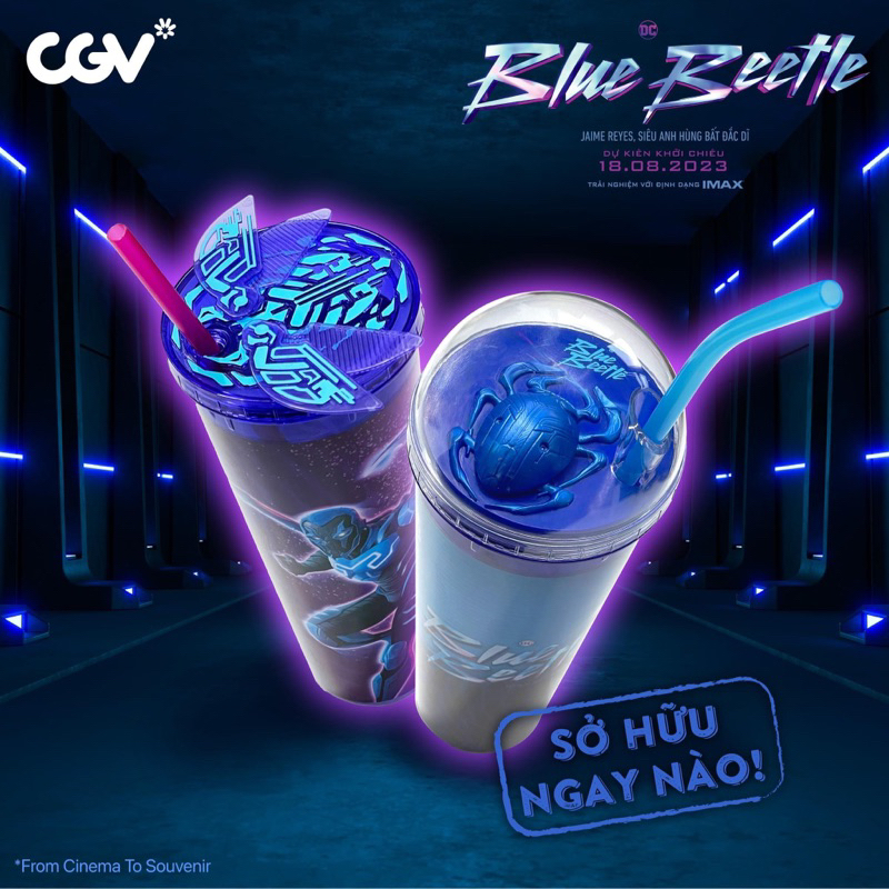 LY NƯỚC CGV BLUE BEETLE | Shopee Việt Nam