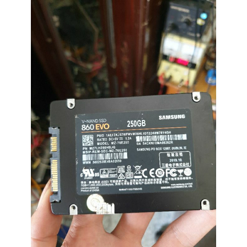 SSD SAMSUNG 860EVO 250GB Cũ | Shopee Việt Nam