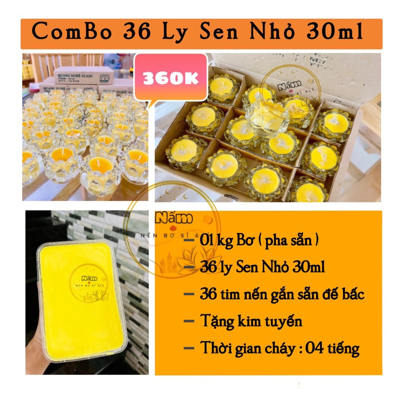 Combo 36 Ly Sen Nhỏ 30ml ( Nguyên Liệu ) | Shopee Việt Nam