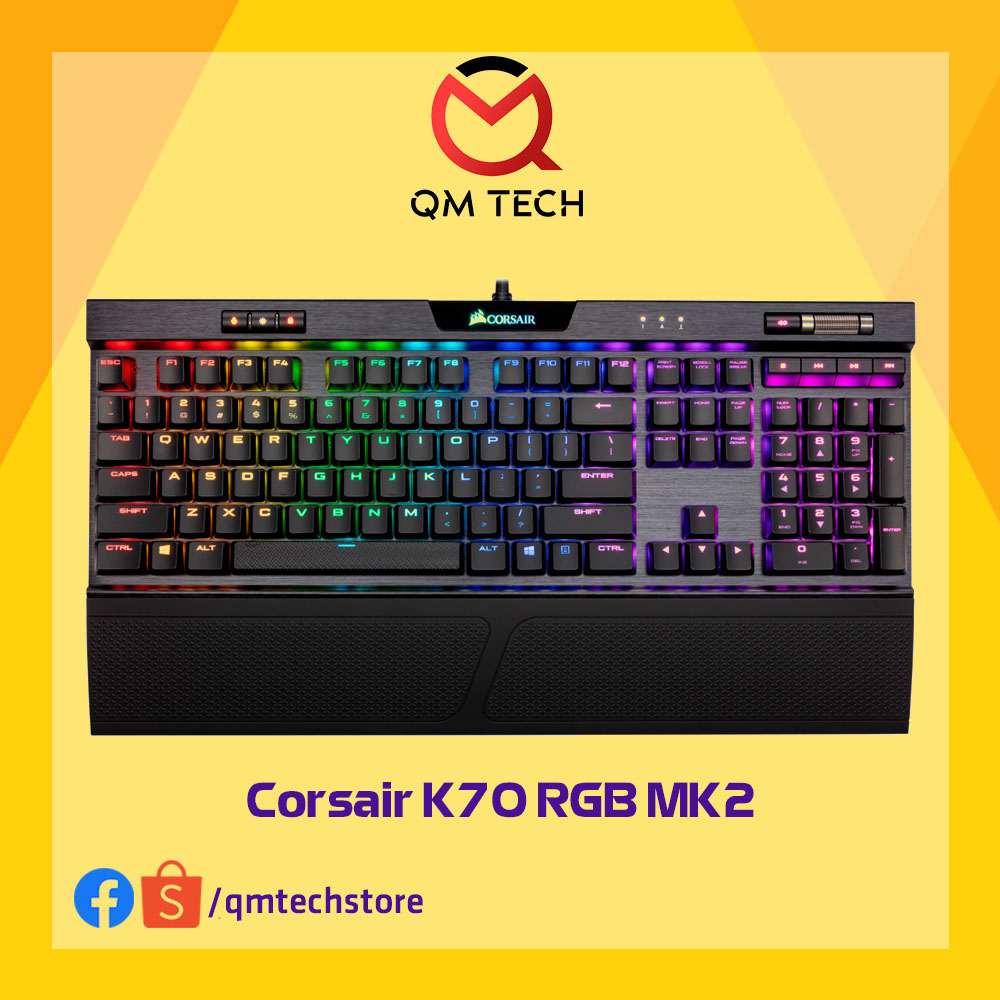 [LIKENEW] Bàn phím cơ chơi game Corsair K70 RGB MK2 - Cherry Red ...