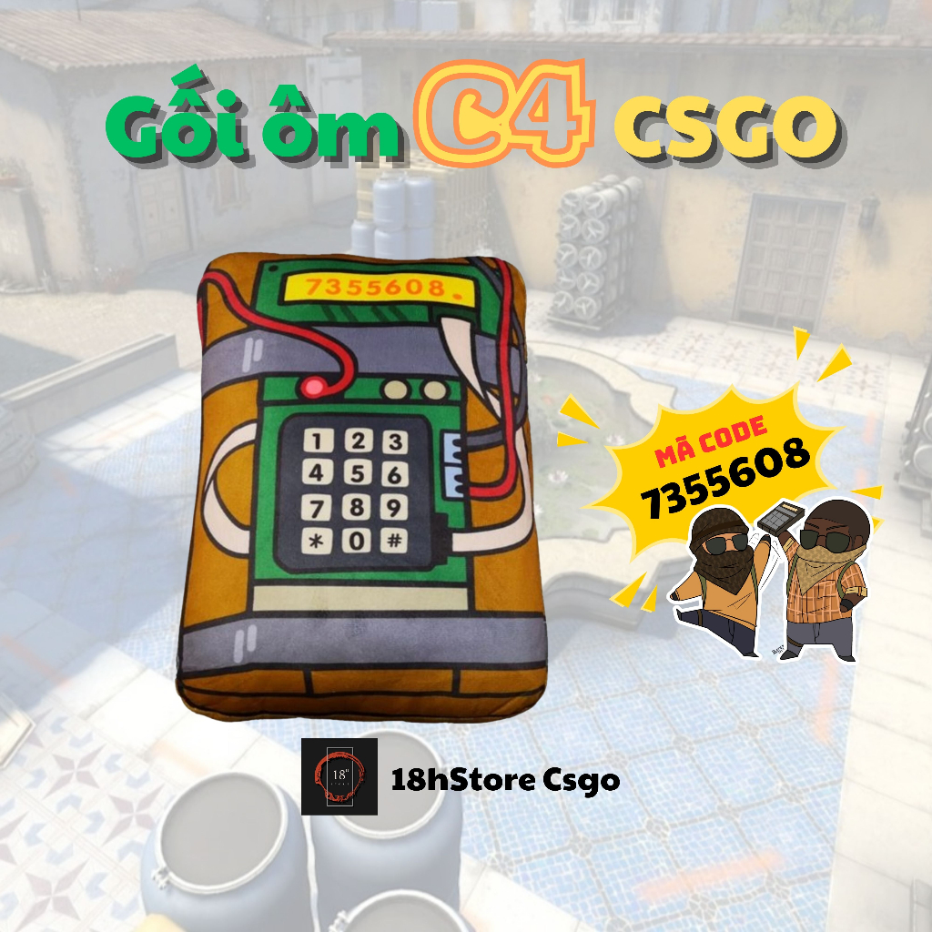 Gối ôm Gấu Bông C4 trò chơi CS2 CSGO | Shopee Việt Nam