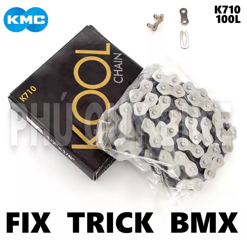 Sên Xe Đạp - Xích KMC KOOL K710-100L 1 Speed xe Fix/Trick/BMX | Shopee ...