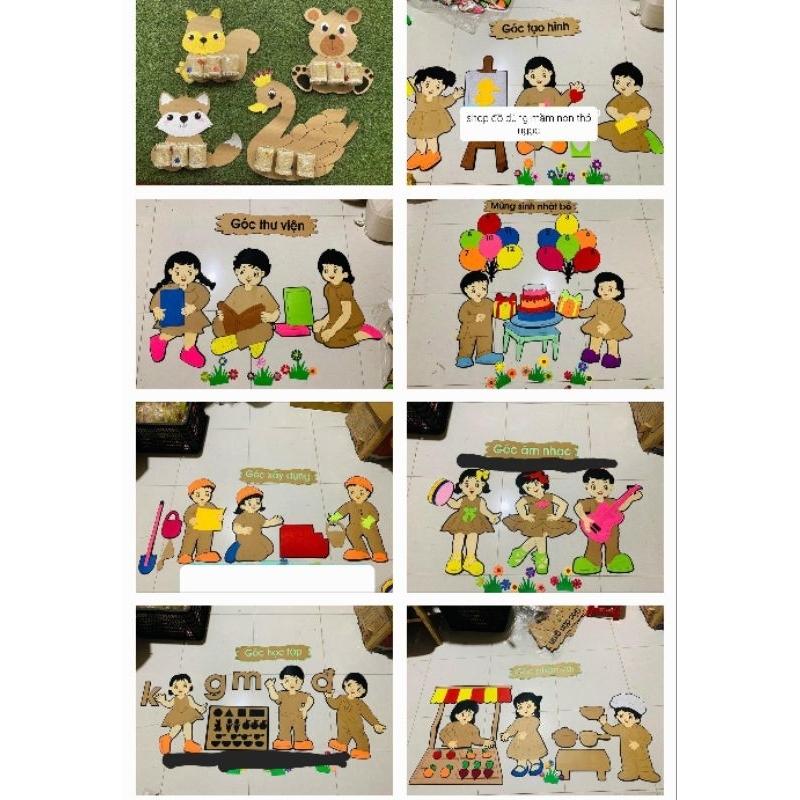 tranh góc steam mầm non mẫu 2- đồ dùng mầm non steam | Shopee Việt Nam