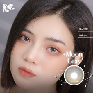 Kính Áp Tròng Lens Mắt Moon Gray Xám Tây Trăng Khuyết Rõ Vân Lens Giãn ...