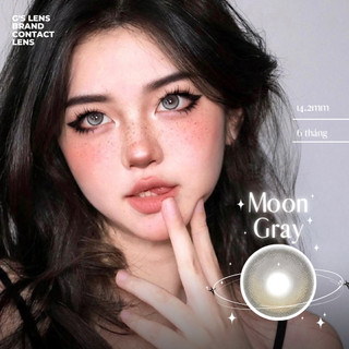 Kính Áp Tròng Lens Mắt Moon Gray Xám Tây Trăng Khuyết Rõ Vân Lens Giãn ...