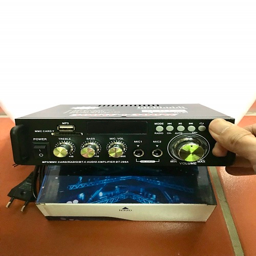 Amply mini 12v 220v bluetooth BT-298a hàng cao cấp LOẠI 1 (có nút lặp ...