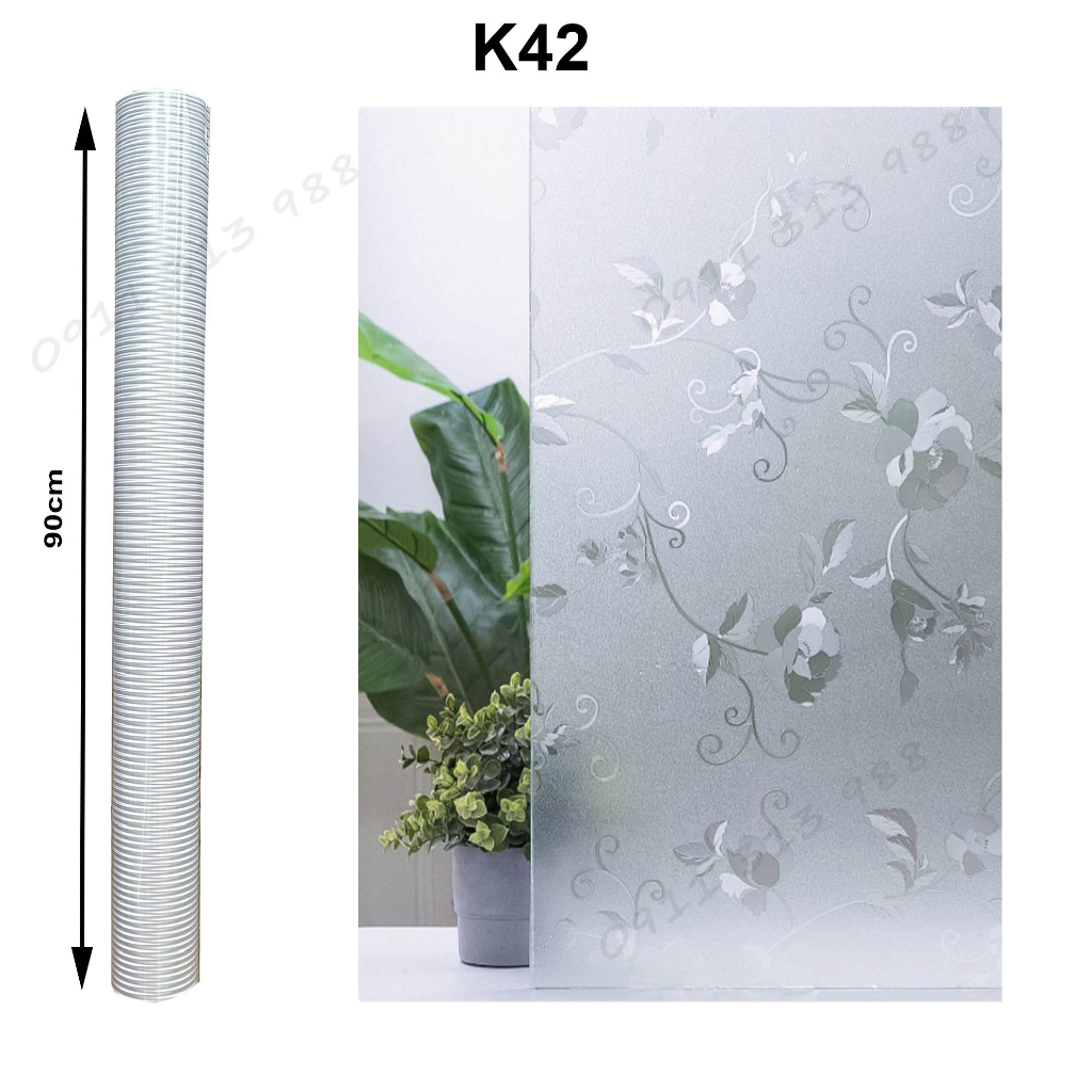 Decal mờ dán kính tự dính không keo khổ 90 cm | Shopee Việt Nam