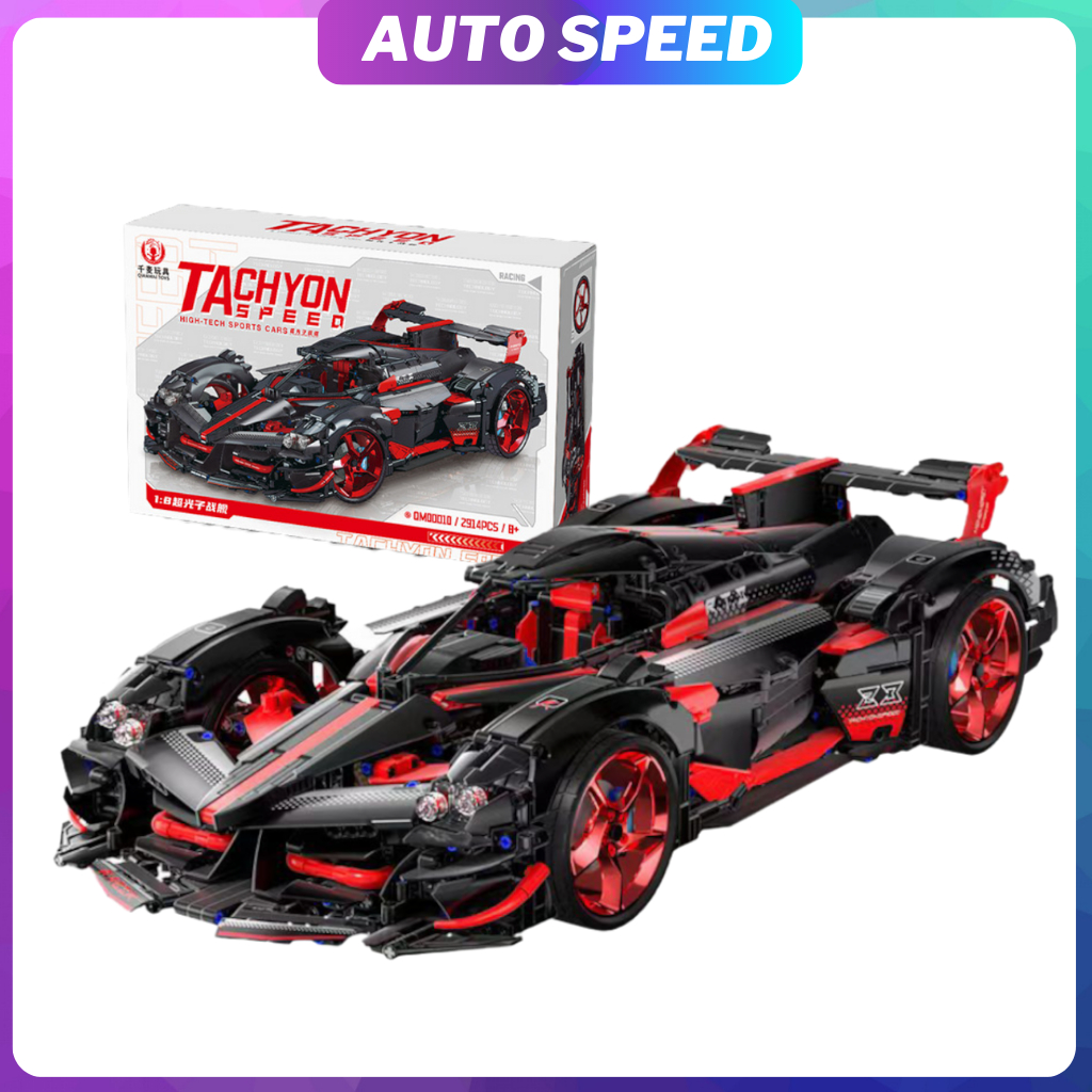[ Điều Khiển Được ] Mô hình lắp ráp siêu xe Tachyon Speed, Đồ chơi lắp ráp siêu xe SKU QM00010 ...