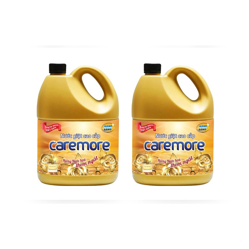 1 Thùng 4 can nước giặt cao cấp Caremore hương nước hoa 3,6kg | Shopee ...