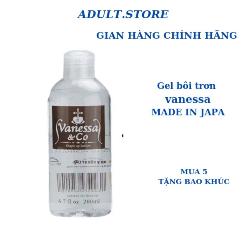 Gel Bôi Trơn Vanessa Co Nhật Bản gỗc nước an toàn không mùi trắng trong ...