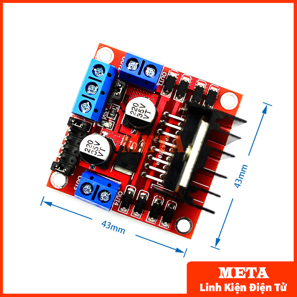 Module L298 Mạch Cầu H Điều Khiển Động Cơ DC L298N | Shopee Việt Nam