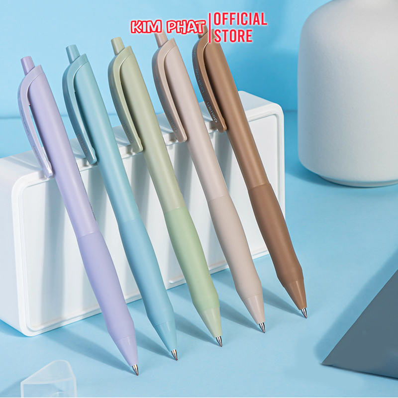 Set 03 Chiếc Bút bi nước mực Gel Deli S60-A5 - Mực đen - Ngòi 0.5mm ...