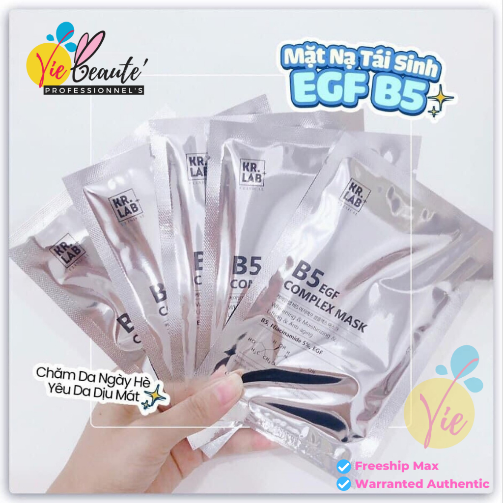 Mặt nạ Mask B5 kr.lab niacinamide EGF complex mask giúp cấp ẩm dưỡng ...