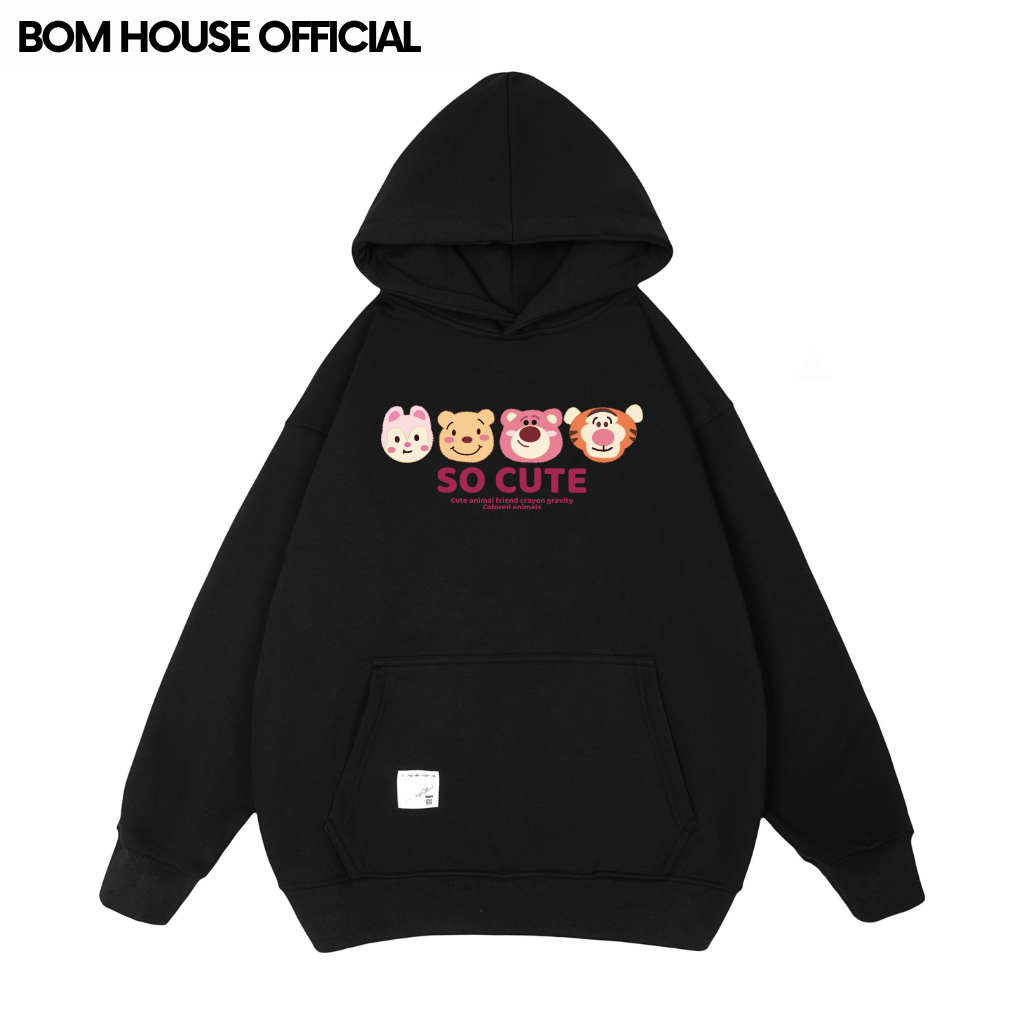 Áo Hoodie SOCUTE Local Brand Bom House Nam Nữ Form Rộng Unisex | Shopee ...