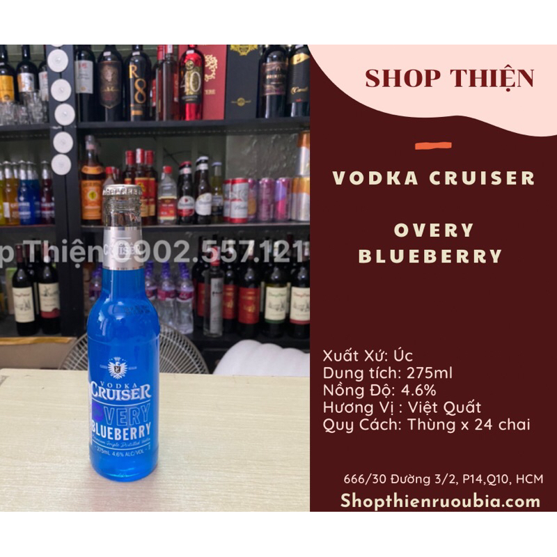 VODKA CRUISER OVERY BLUEBERRY 4.6% 275ml-Vị Việt Quất | Shopee Việt Nam