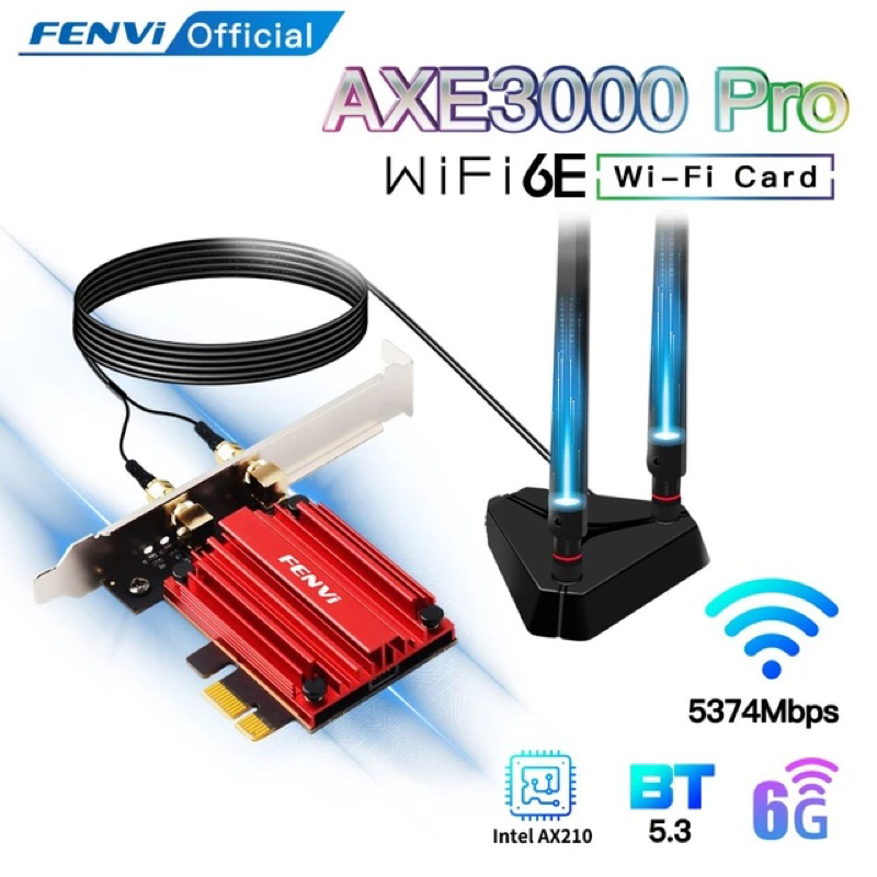 Card wifi 6e fenvi axe3000 pro (ax210) | Shopee Việt Nam
