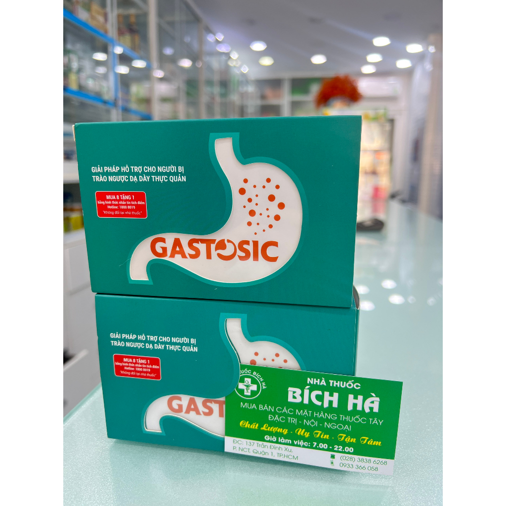 Gastosic hỗ trợ giảm trào ngược dạ dày hộp 3 vỉ x 10 viên hộp 30 viên ...