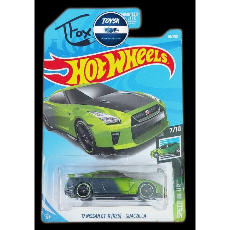 Toysk xe mô hình tĩnh 17 Nissan GT-R (R35) GUACZILLA T- Fox hotwheels ...