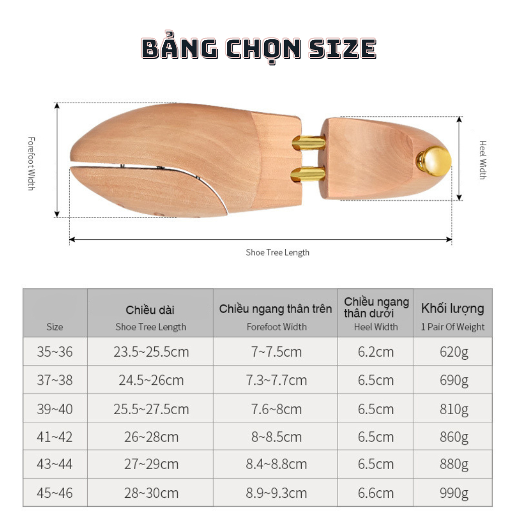 Cây giữ form giày gỗ shoe tree cao cấp bảo vệ giày | Shopee Việt Nam