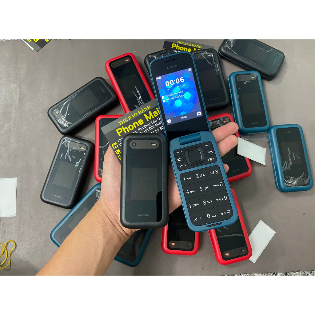 Điện Thoại Nokia Nắp Gập 2660 TA- 1474 2Sim mới full chữ to pin khủng ...