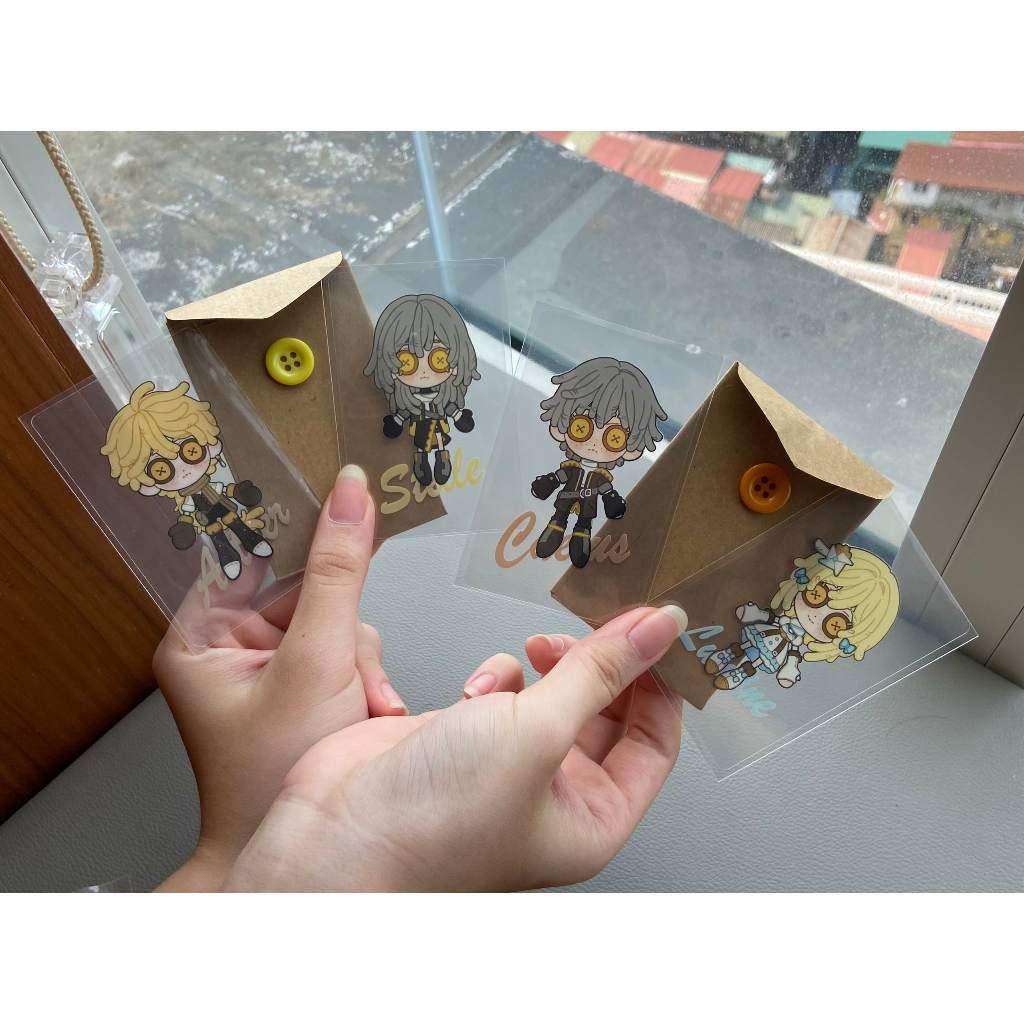 Card trong suốt GACHA nhân vật Genshin Impact/Honkai Starail kèm ...