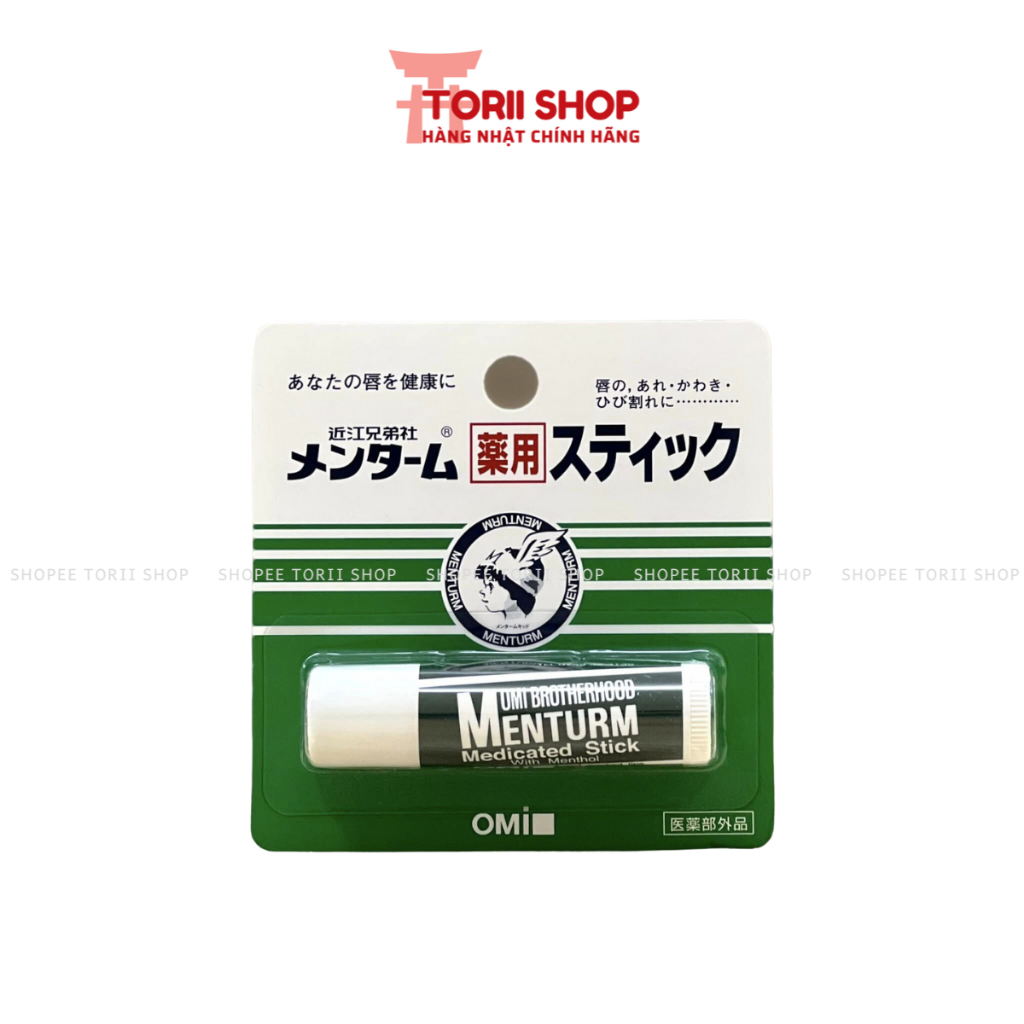 Son dưỡng môi chống khô nứt nẻ Omi Brotherhood Menturm Medicated Stick ...
