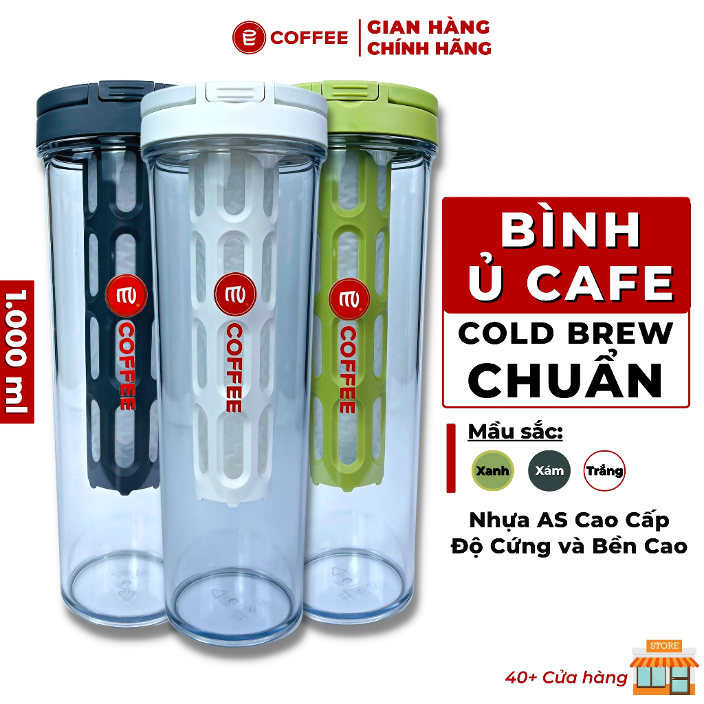 Bình pha ủ cafe COLD BREW cà phê ủ lạnh chất liệu nhựa nguyên sinh bền ...