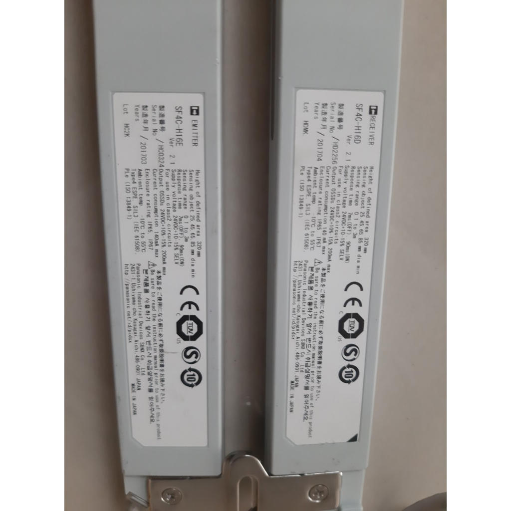 Cảm biến vùng an toàn rèm Panasonic SF4C-H24 SF4C-H16 với SF4C-H24E ...