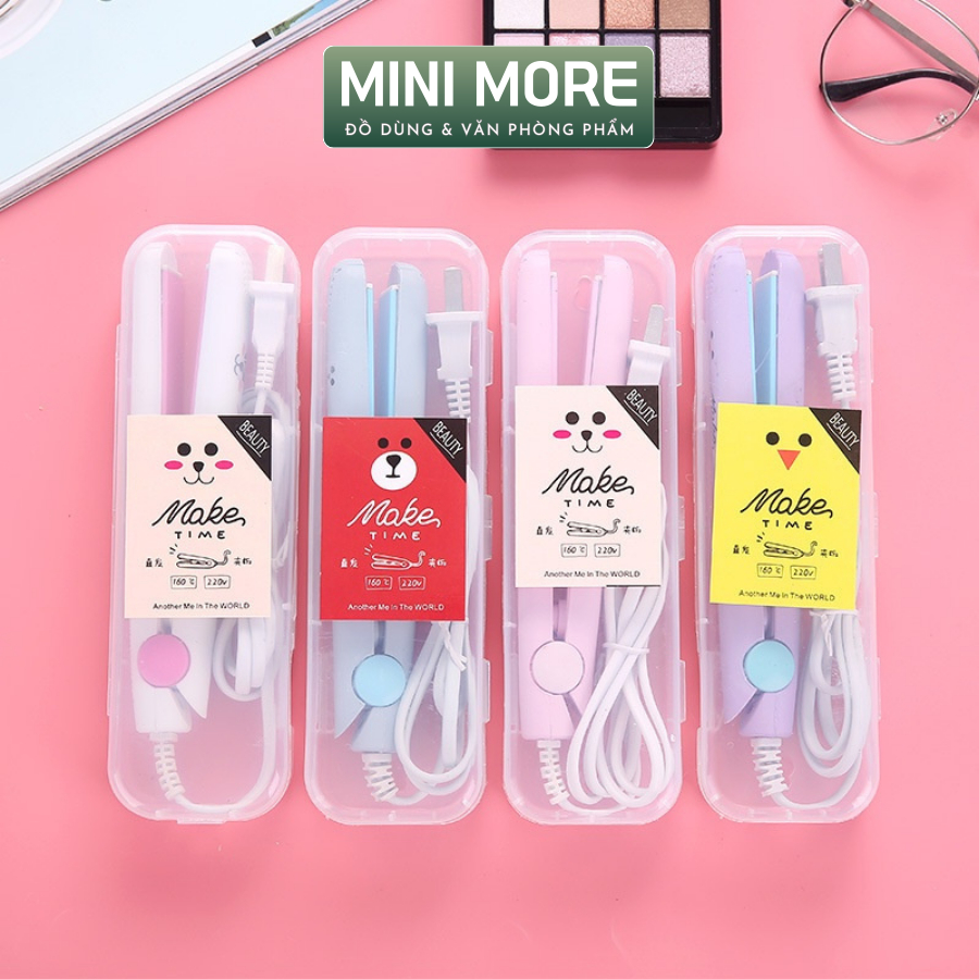 Minimore | Máy duỗi tóc, máy uốn tóc, ép tóc, kẹp tóc mini hình thú | Shopee Việt Nam