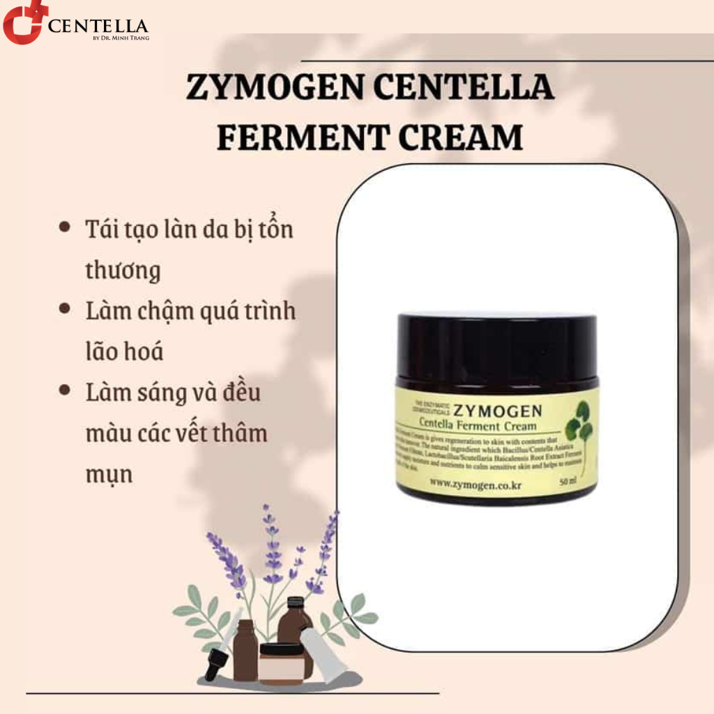 Kem dưỡng ẩm phục hồi da Zymogen Centella Ferment Cream | Shopee Việt Nam