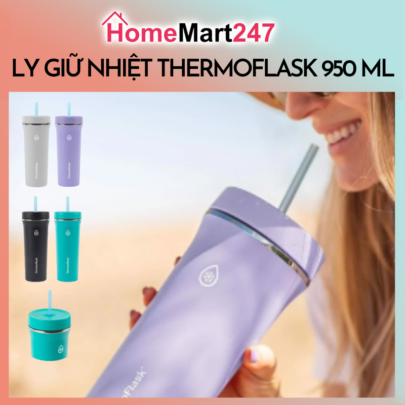 LY GIỮ NHIỆT THERMOFLASK 950ML CÓ KÈM ỐNG HÚT | Shopee Việt Nam