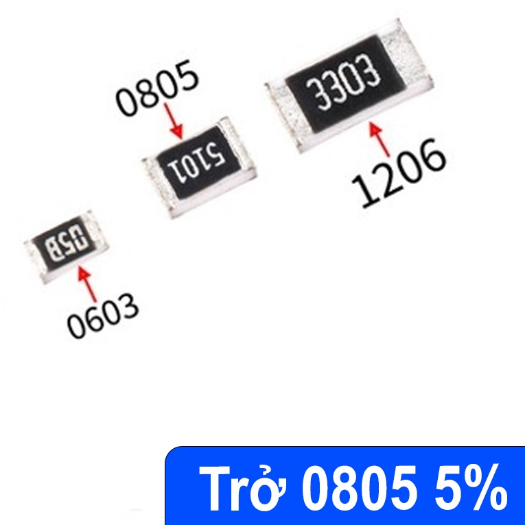 Điện Trở Dán 0805 5% giá trị trong Khoảng 680 - 10k Ohm (Dây 50 Con ...