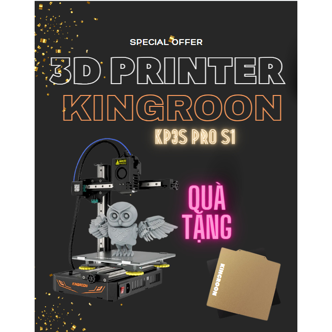 Máy in 3D KINGROON KP3S/KP3 PRO/ KP3 PRO S1 chính hãng giá rẻ | Shopee ...