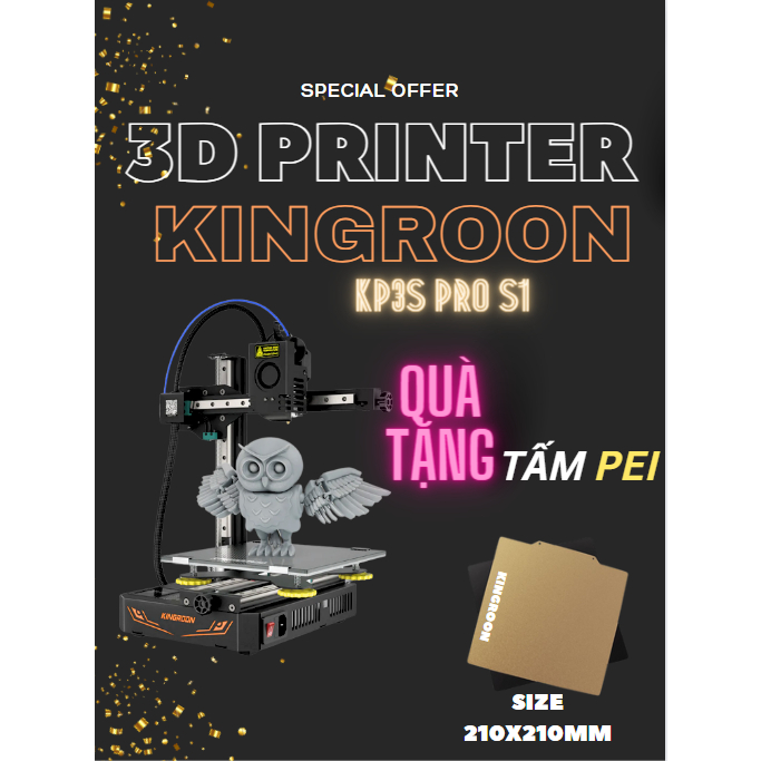 Máy in 3D KINGROON KP3S/KP3 PRO/ KP3 PRO S1 chính hãng giá rẻ | Shopee ...