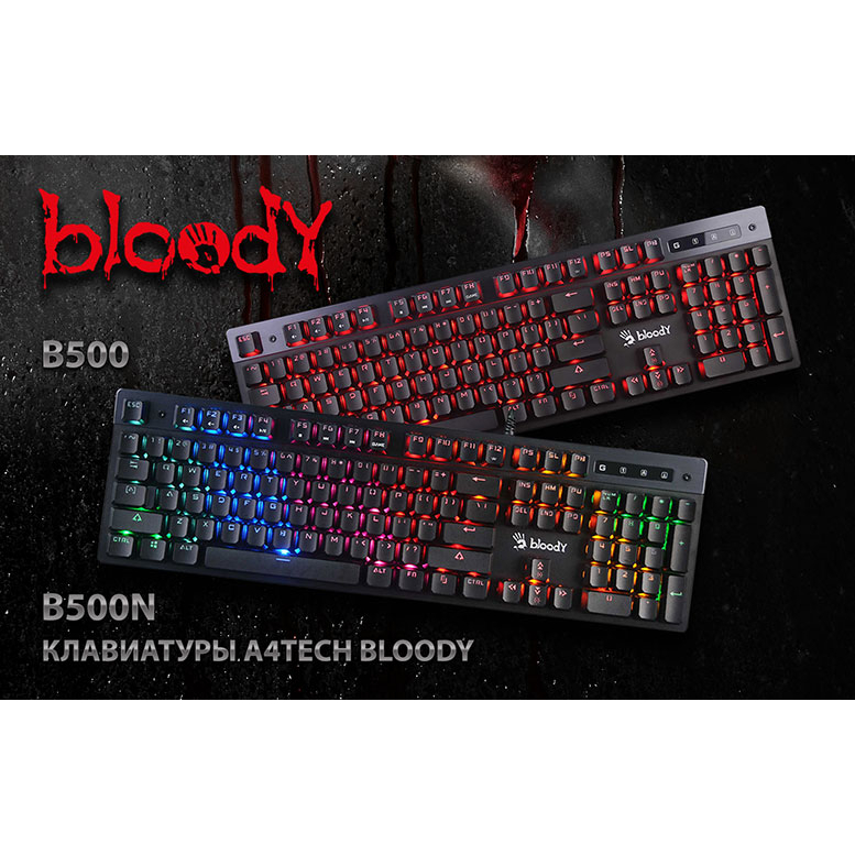 Bàn phím Gaming Bloody B500N đèn led RED Switch chơi game cực đã | Shopee Việt Nam